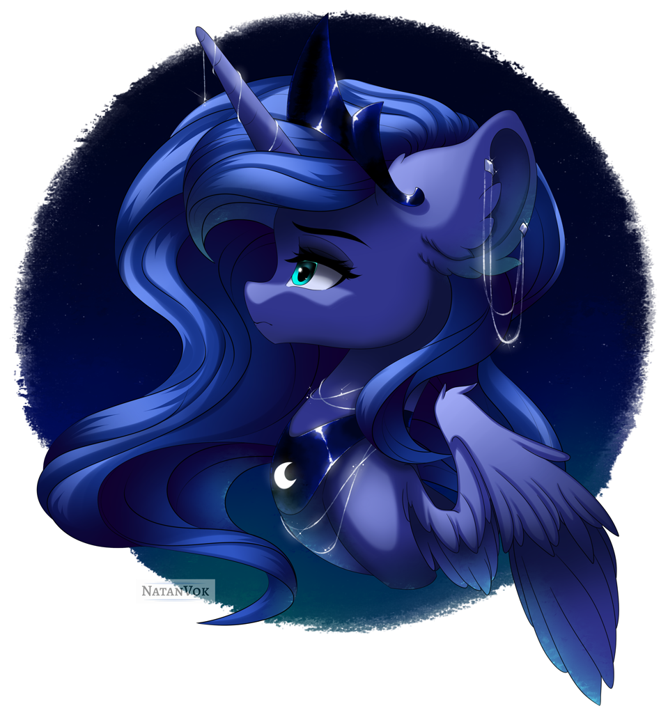 #3369181 - safe, artist:natanvok, princess luna, pony, g4, absurd ...
