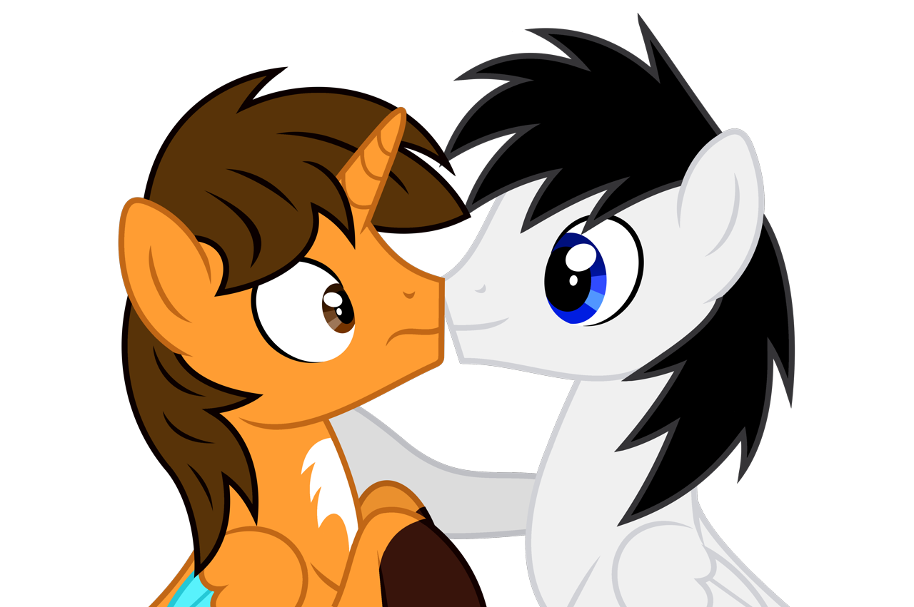 #3373454 - safe, artist:creedyboy124, oc, oc only, oc:ej, oc:shane park, alicorn, pegasus, pony ...