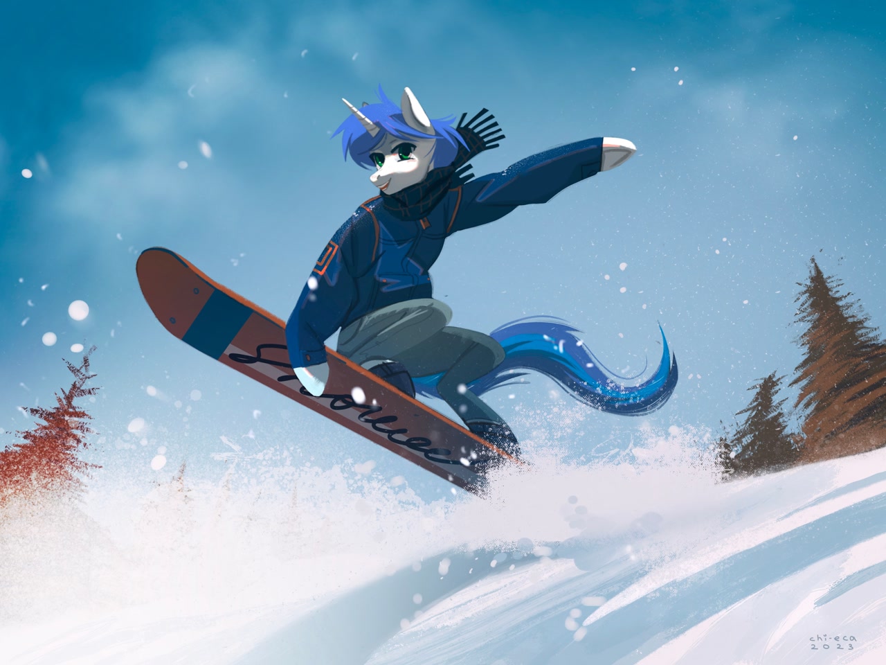 #3356773 - safe, artist:chi-eca, oc, oc:shifting gear, pony, unicorn ...