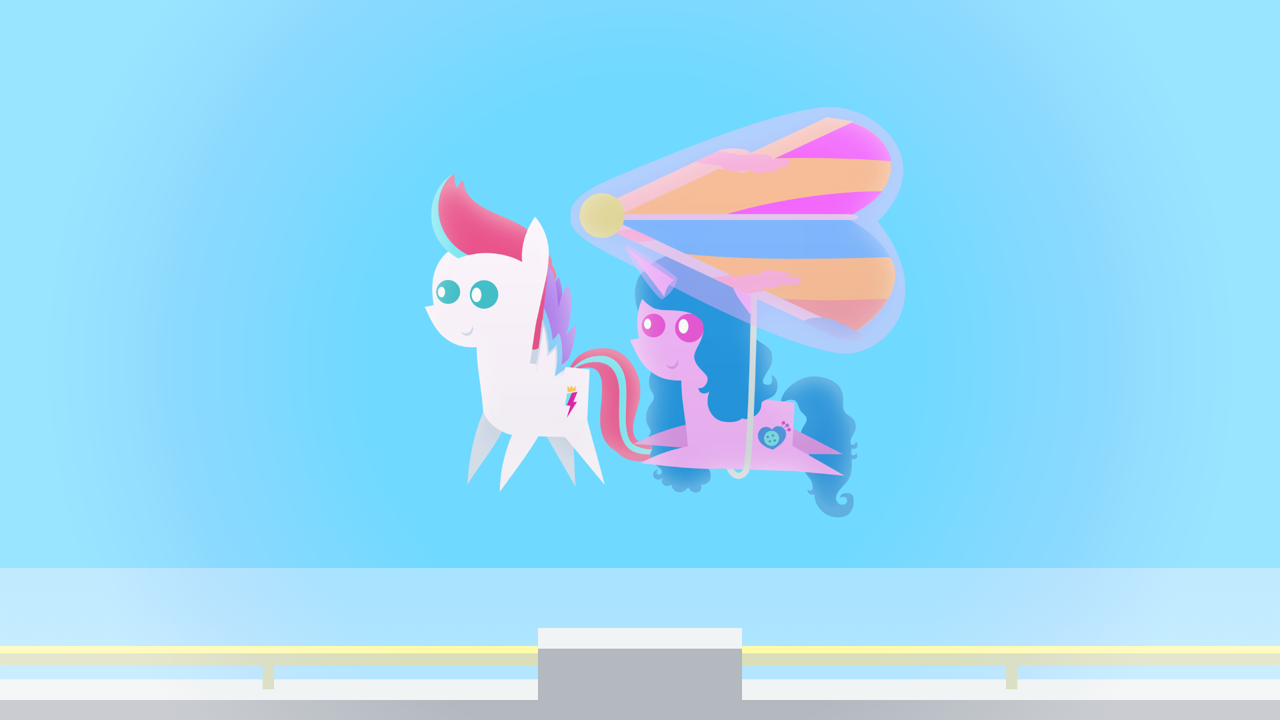 #3358152 - safe, artist:carrotorangelight, izzy moonbow, zipp storm ...