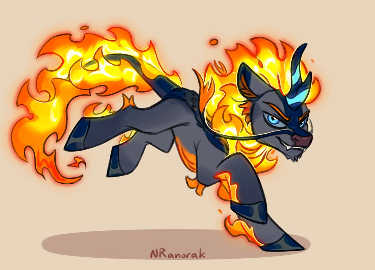 #3358590 - safe, artist:anoraknr, oc, oc only, oc:blaze (shadowbolt ...