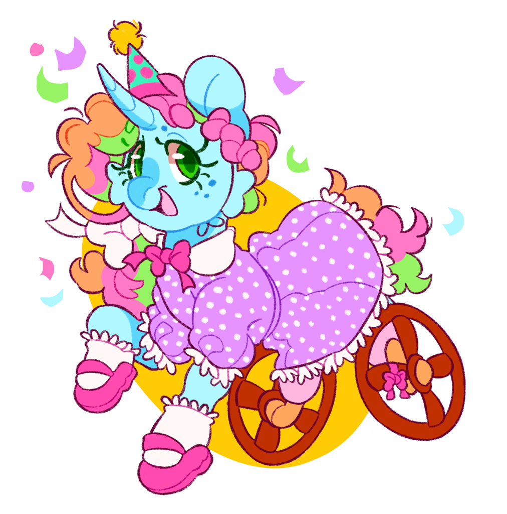 #3359462 - safe, artist:cocopudu, oc, oc only, oc:sherbet blossom, pony ...