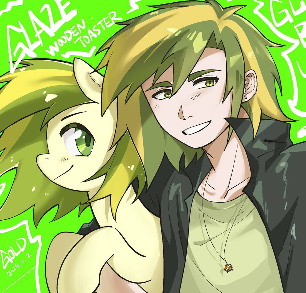 #3361228 - safe, artist:gold8811, oc, oc only, oc:wooden toaster, human ...