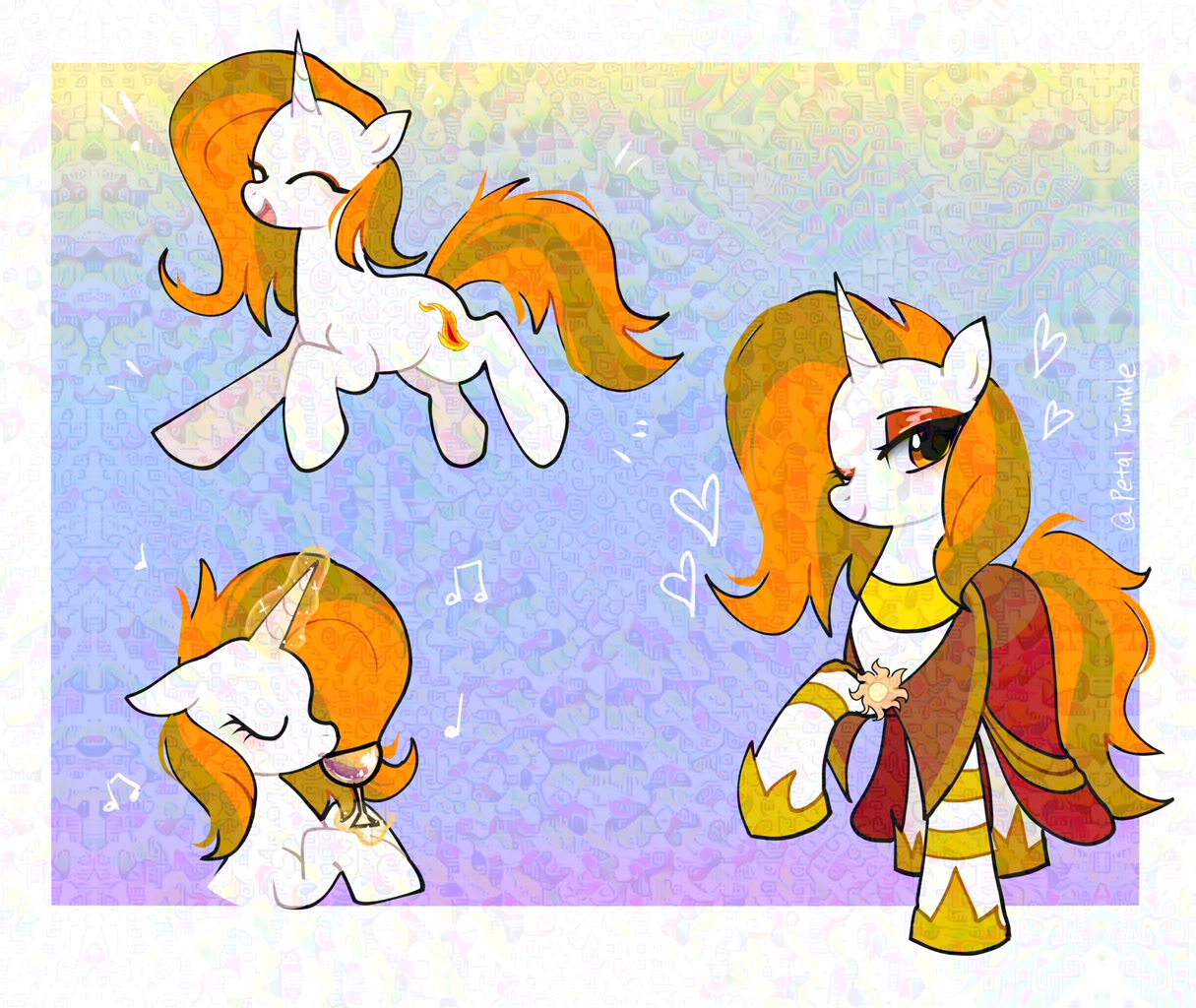 #3380634 - safe, artist:petaltwinkle, oc, oc only, oc:aurora shinespark, pony, unicorn ...