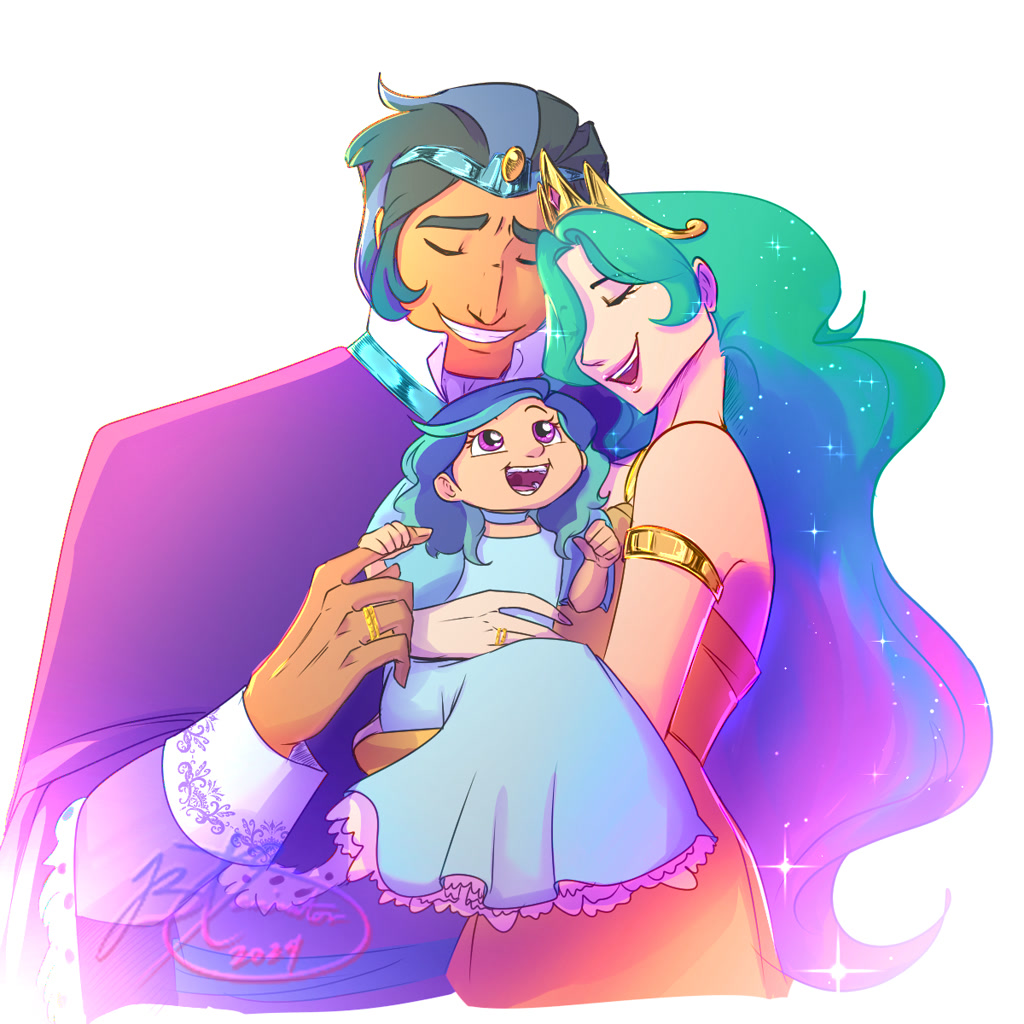 #3380662 - safe, artist:btanimator, idw, king sombra, princess celestia ...