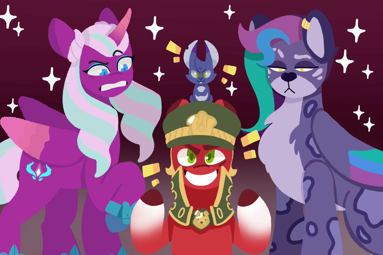 #3381173 - safe, artist:comicmaker, allura, opaline arcana, sprout ...