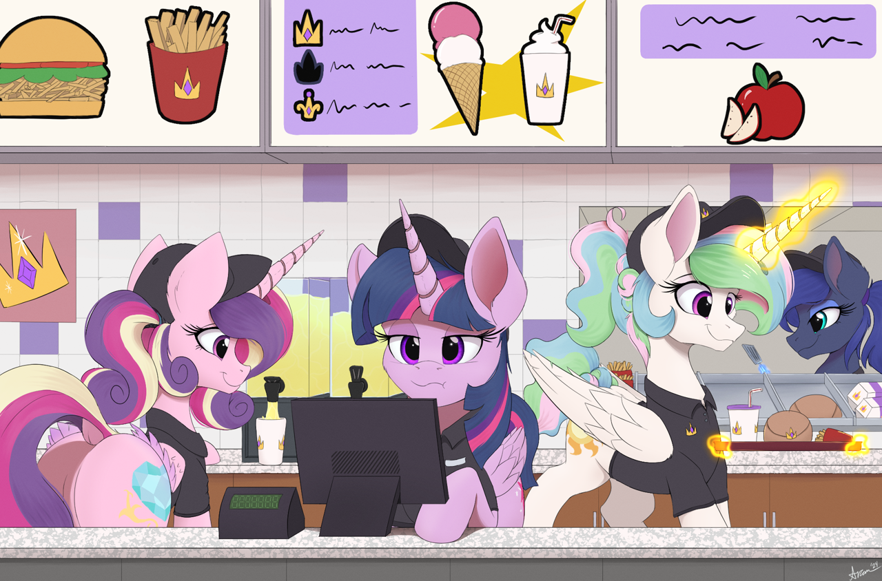 #3382762 - safe, artist:arcane-thunder, princess cadance, princess ...