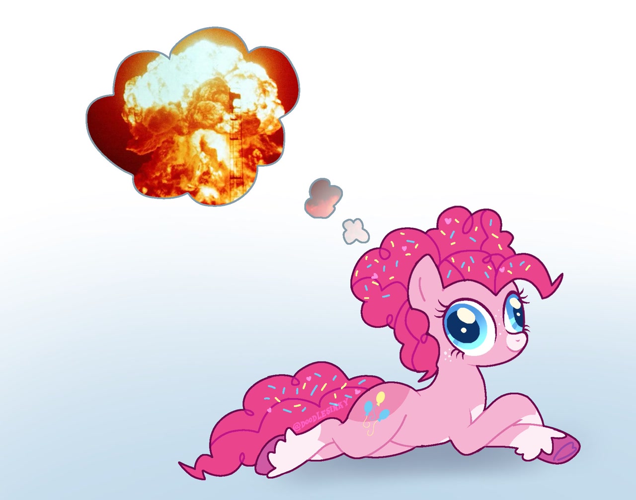 #3383462 - safe, artist:doodlesinky, pinkie pie, earth pony, pony, g4 ...