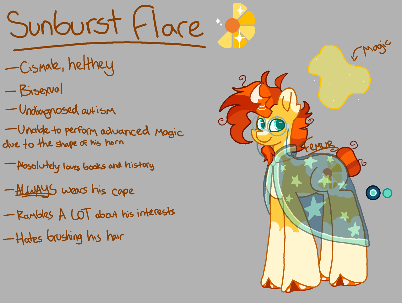 #3384524 - safe, artist:femurthechangeling, sunburst, pony, unicorn, g4 ...