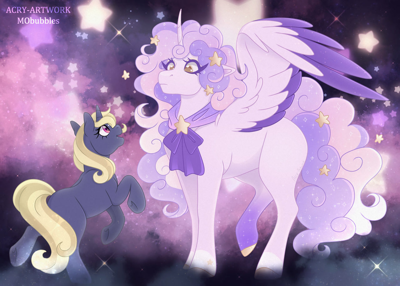 #3386469 - safe, artist:acry-artwork, artist:mobubbles, oc, oc only, alicorn, earth pony, pony ...