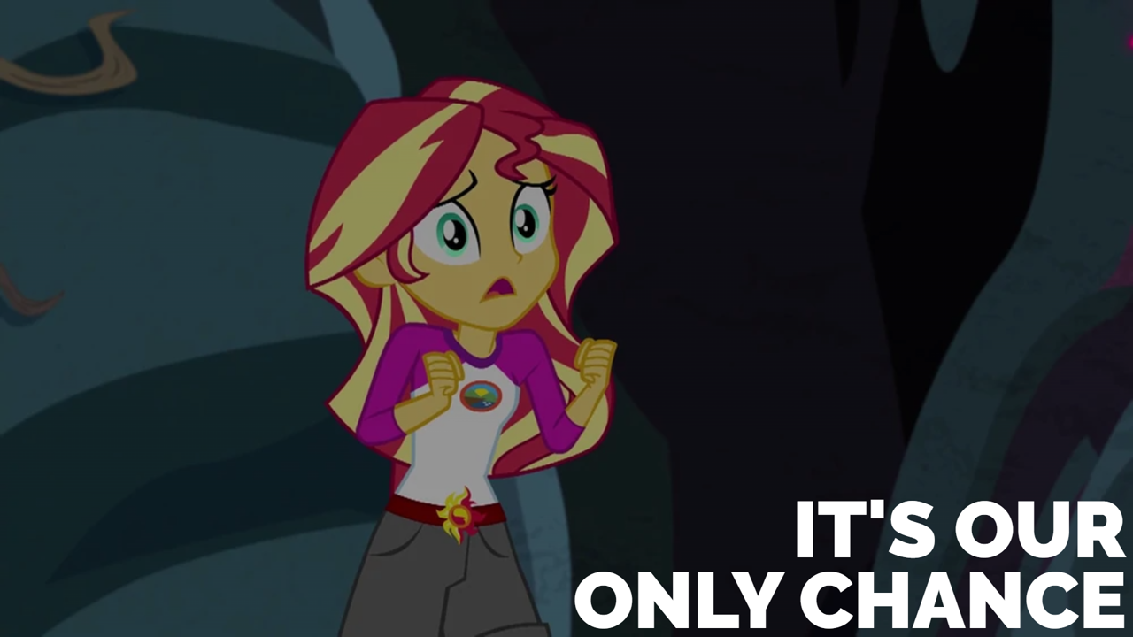 #3375450 - safe, edit, edited screencap, editor:quoterific, screencap, sunset shimmer, human ...
