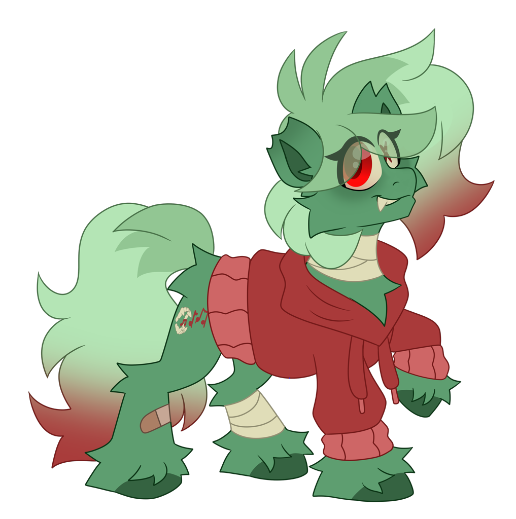 #3386616 - safe, artist:crazysketch101, oc, oc only, oc:zia zombie ...