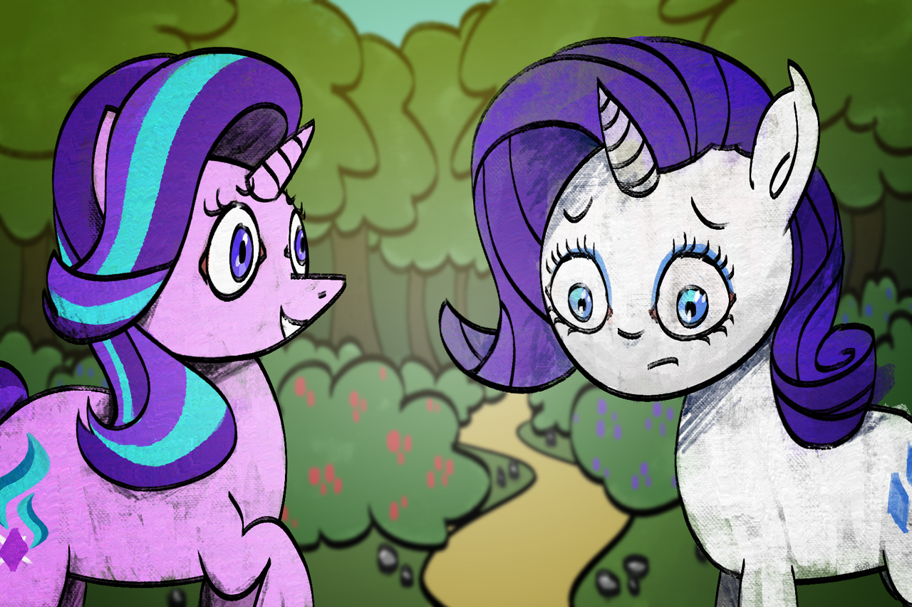 #3387136 - safe, artist:mannerin, rarity, starlight glimmer, unicorn ...