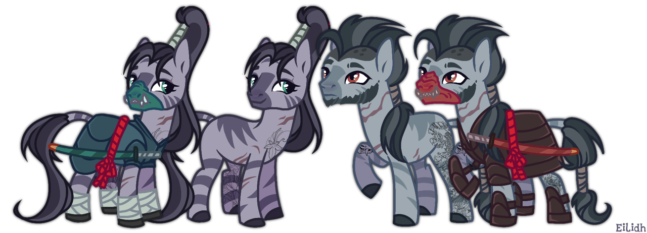 #3387175 - safe, artist:eilidh-draw, oc, oc only, oc:huu, oc:rai (zebra ...