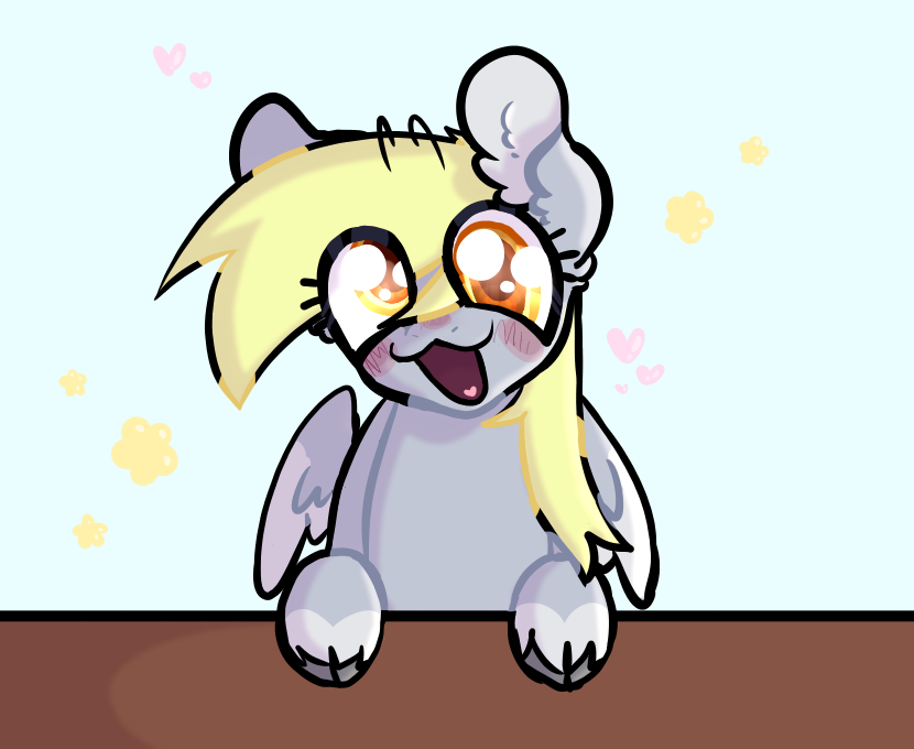 #3387376 - safe, artist:thesilvercatt, derpy hooves, pegasus, pony, g4 ...