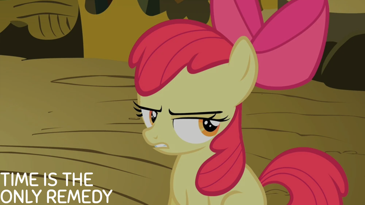 #3387416 - safe, edit, edited screencap, editor:quoterific, screencap, apple bloom, earth pony ...