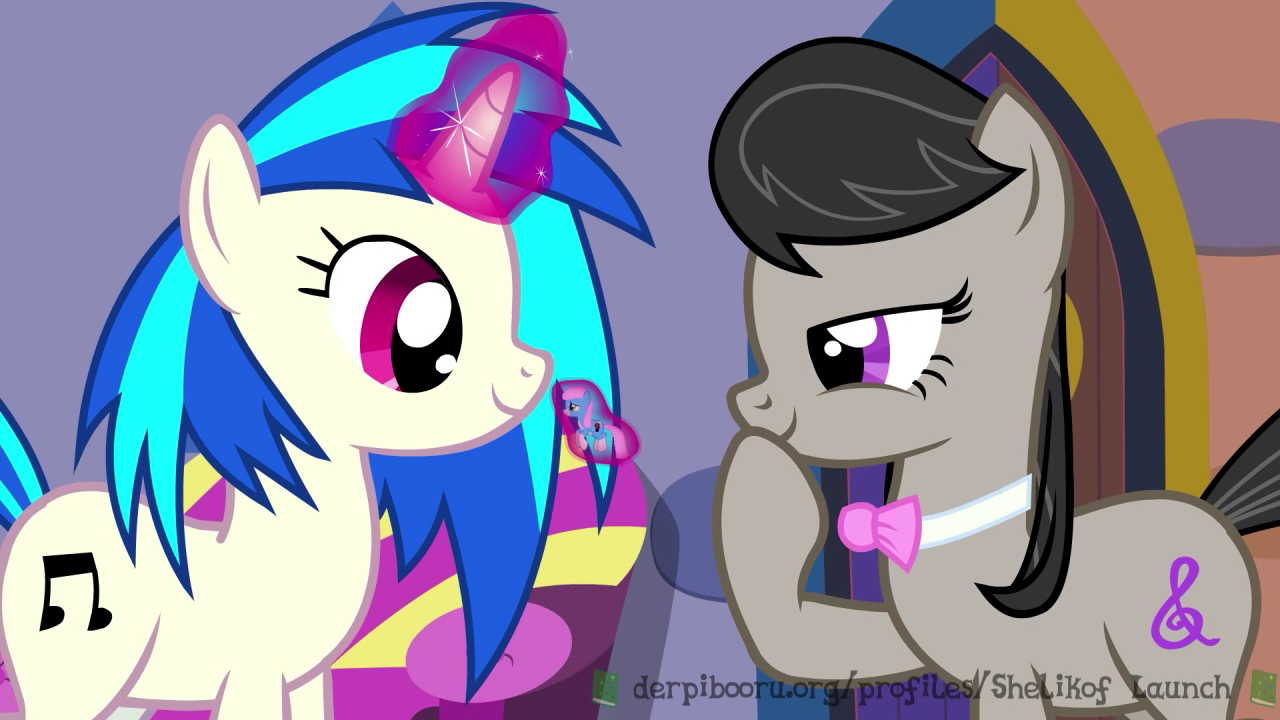 #3387862 - safe, artist:shelikof launch, derpibooru exclusive, dj pon-3, octavia melody, vinyl ...