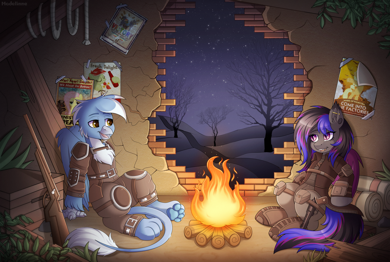 #3390145 - safe, artist:madelinne, oc, oc only, oc:frost wing, oc:lunar ...