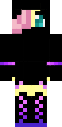 #3390356 - safe, fluttershy, anthro, g4, minecraft, ninja, ninjashy ...