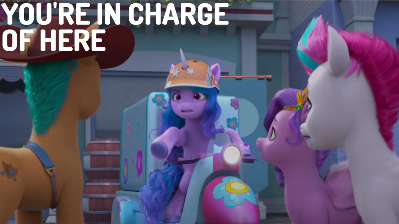 #3391184 - safe, edit, edited screencap, editor:quoterific, screencap, hitch trailblazer, izzy ...