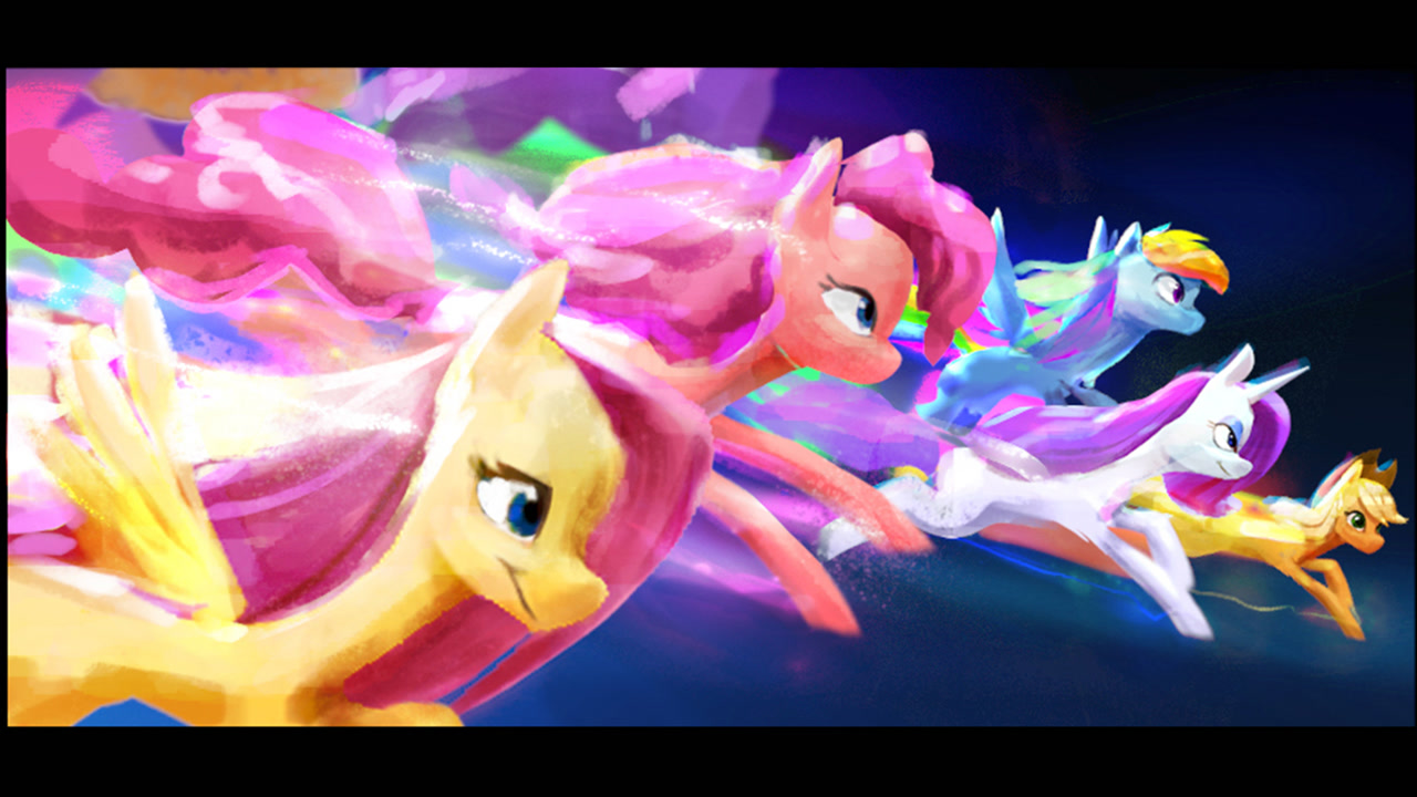 #3376372 - safe, artist:alvaro ramirez, applejack, fluttershy, pinkie ...