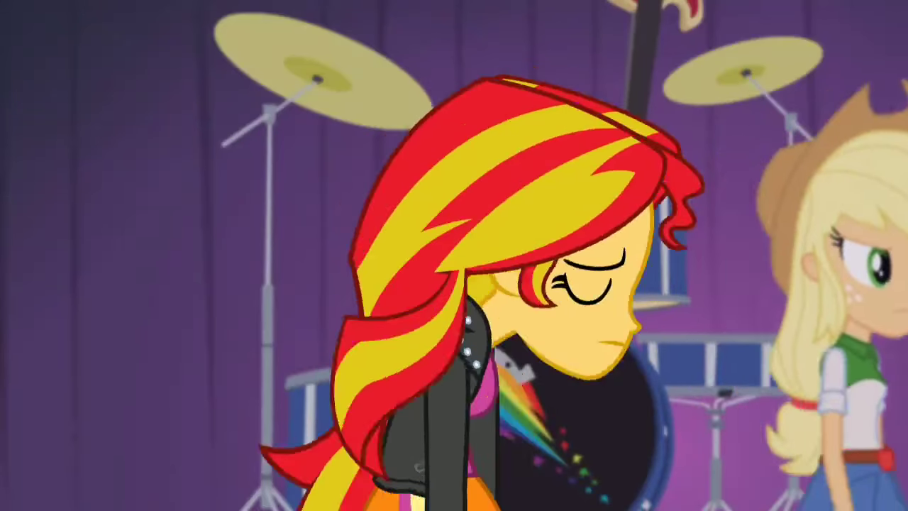 #3392765 - safe, screencap, applejack, rarity, sunset shimmer, human ...