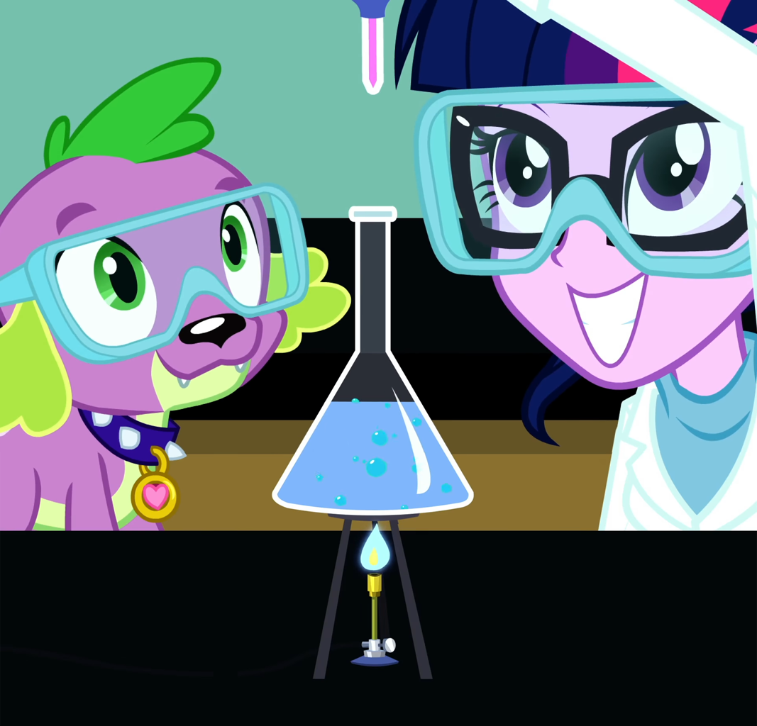 #3392977 - safe, composite screencap, edit, edited screencap, screencap, sci-twi, spike, spike ...