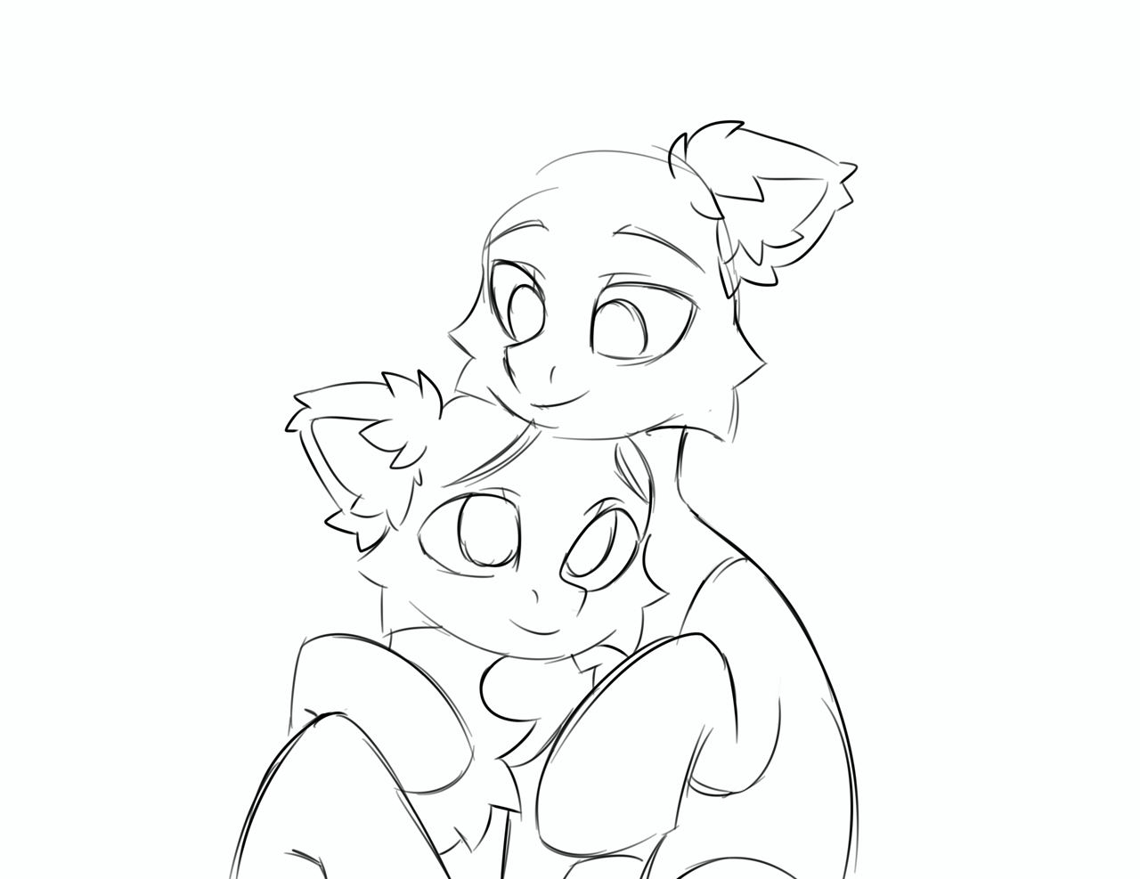 #3393156 - safe, artist:stesha, pony, commission, couple, cute, duo ...