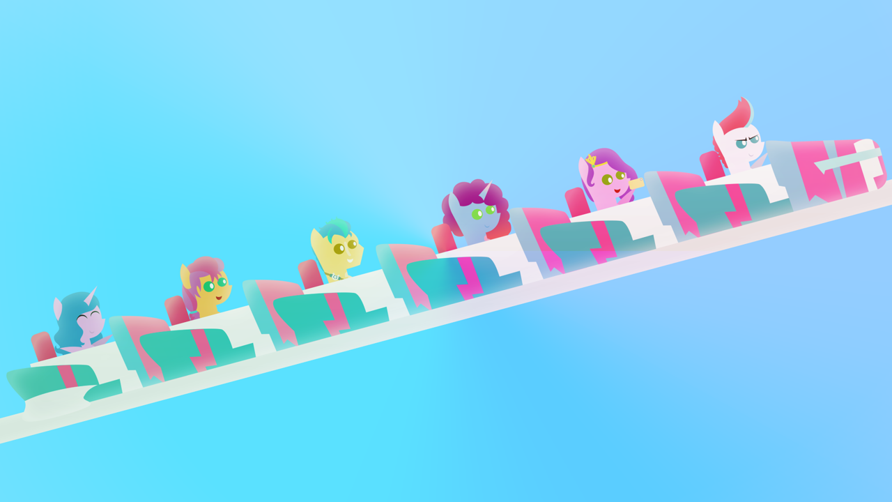 #3393467 - safe, artist:carrotorangelight, hitch trailblazer, izzy ...