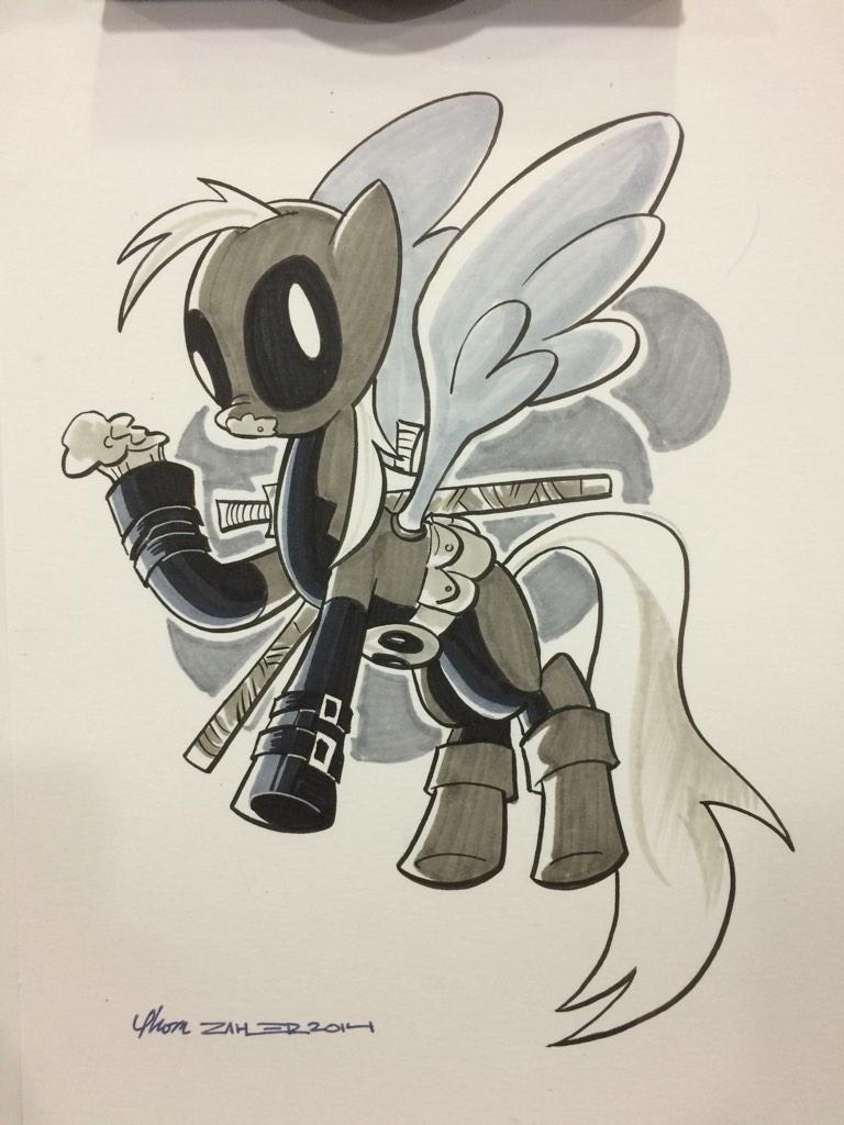 #3378087 - safe, artist:thom zahler, derpy hooves, pegasus, pony, g4 ...