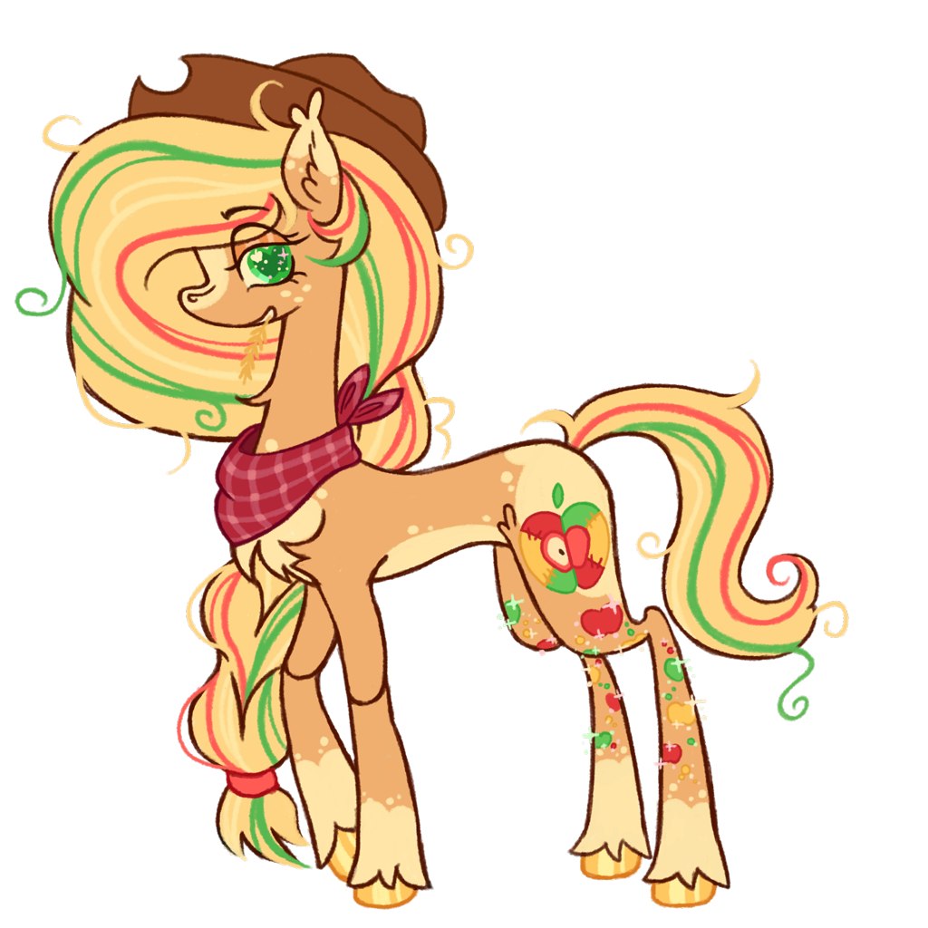 #3378111 - safe, artist:cingulomana, part of a set, applejack, earth ...