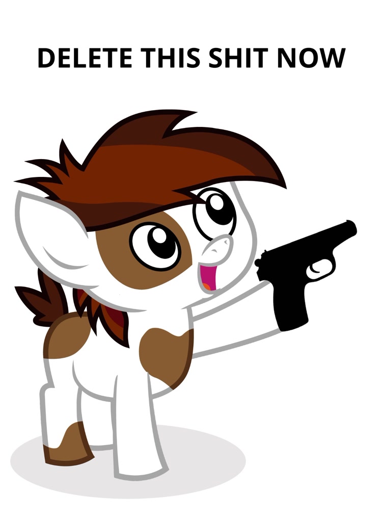 #3378463 - safe, pipsqueak, earth pony, pony, g4, delet this, gun ...