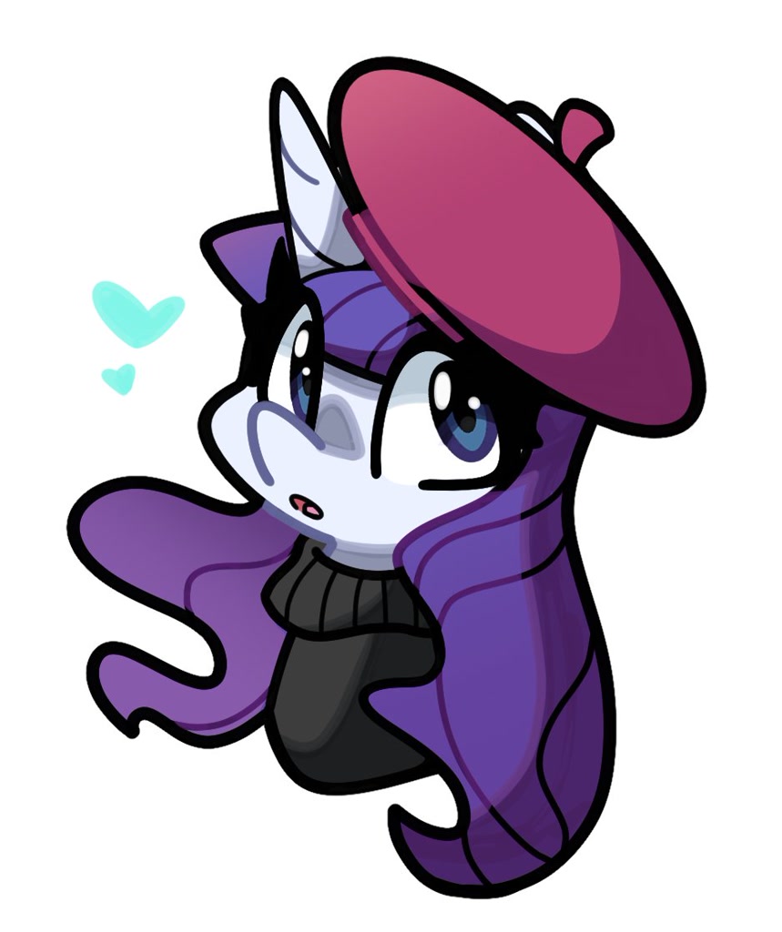 #3378828 - safe, artist:kindakismet, rarity, pony, unicorn, g4, beatnik ...