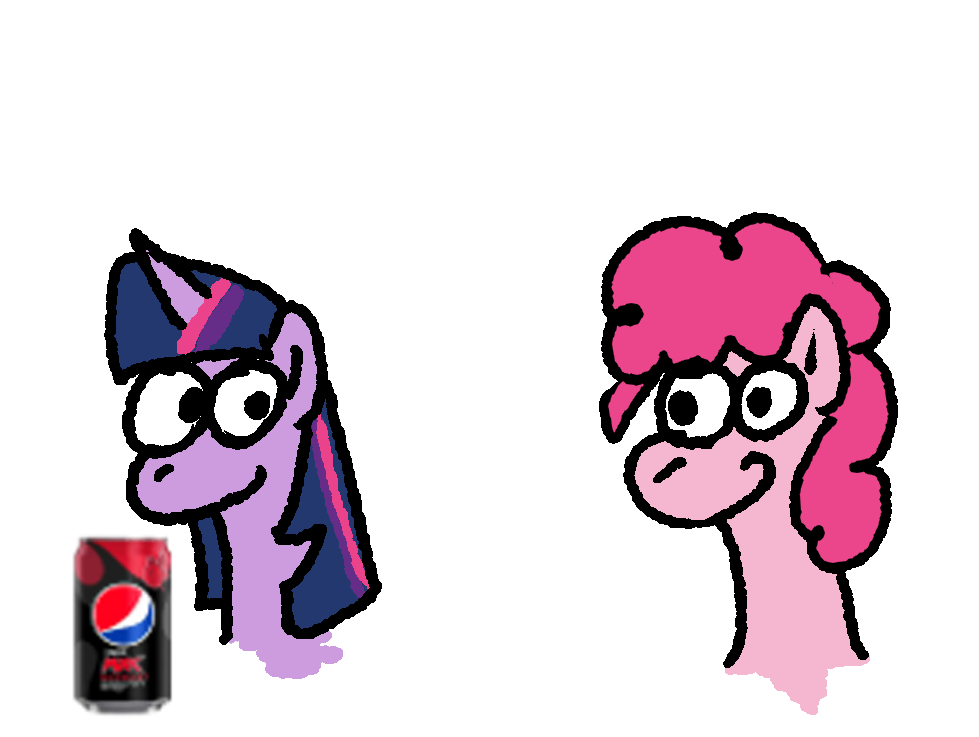 #3399842 - safe, artist:zoeyhorse, pinkie pie, twilight sparkle, earth ...