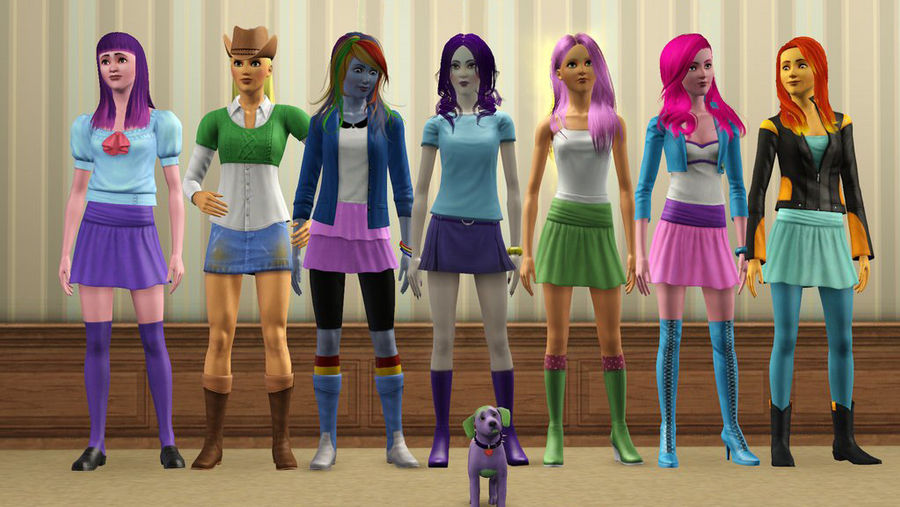 #3401669 - safe, applejack, fluttershy, pinkie pie, rainbow dash ...