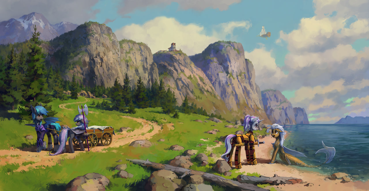 #3402343 - safe, artist:koviry, oc, oc only, oc:cottonmaw, oc:dim ...