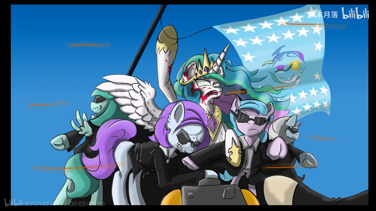 #3402748 - semi-grimdark, artist:季末月落, princess celestia, alicorn ...