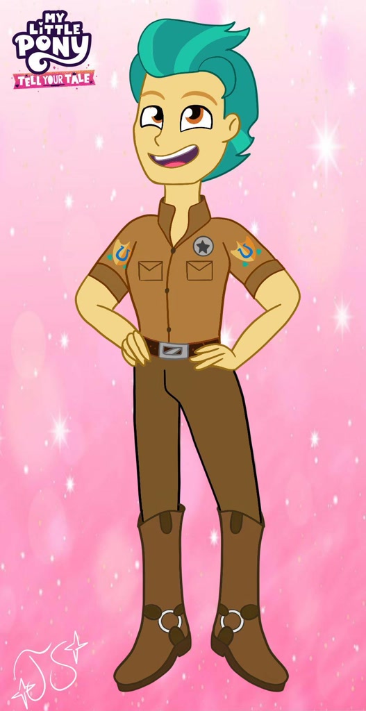 #3403401 - safe, artist:jenna56, hitch trailblazer, human, equestria girls, g4, g5, my little ...