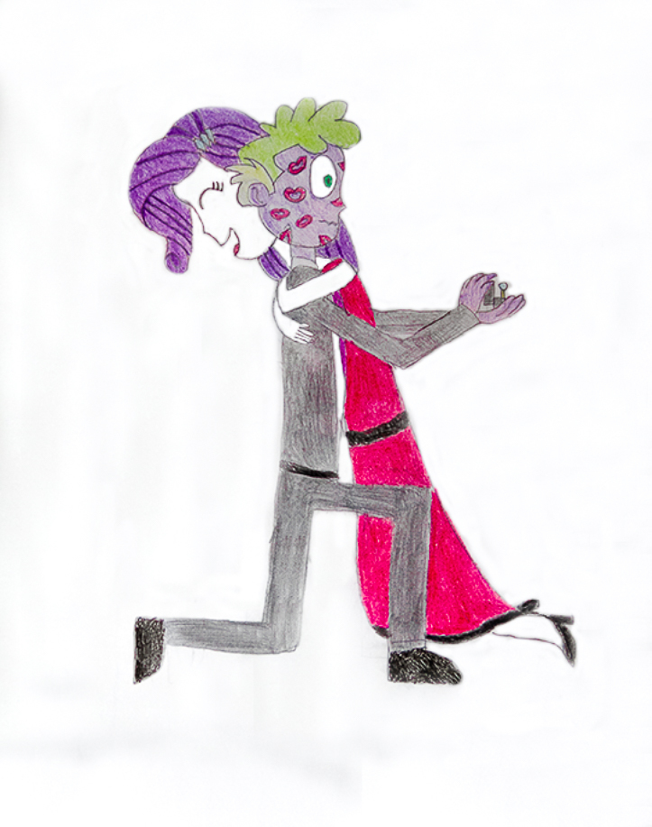 #3405426 - safe, artist:hakdurbin, rarity, spike, human, equestria ...