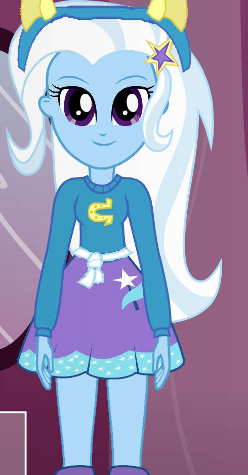 #3394125 - safe, artist:qbert2kcat, trixie, equestria girls, g4, solo ...