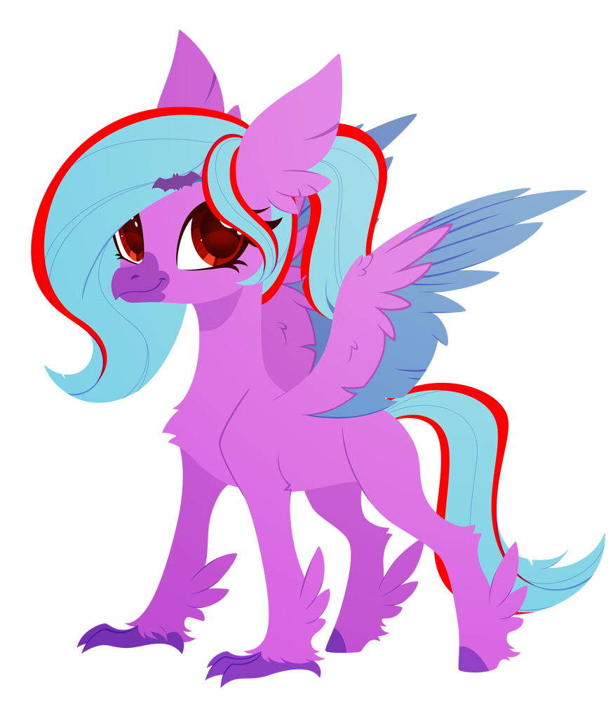 #3394308 - safe, artist:belka-sempai, part of a set, oc, oc only, classical hippogriff ...