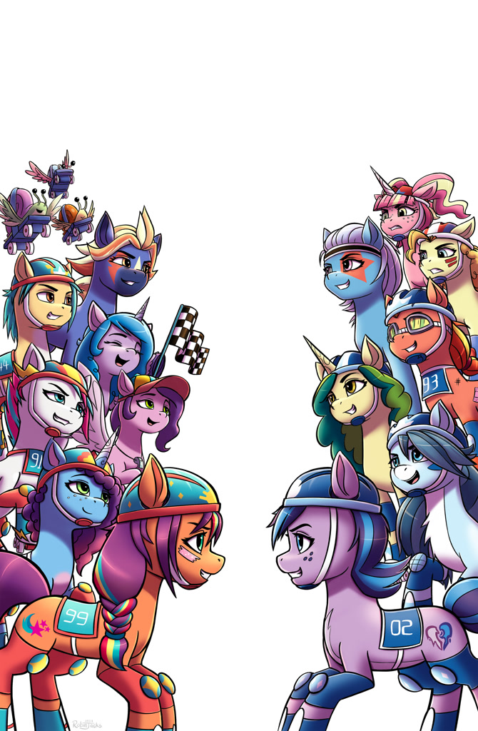 #3394636 - safe, artist:robin jacks, captain buck, hitch trailblazer ...