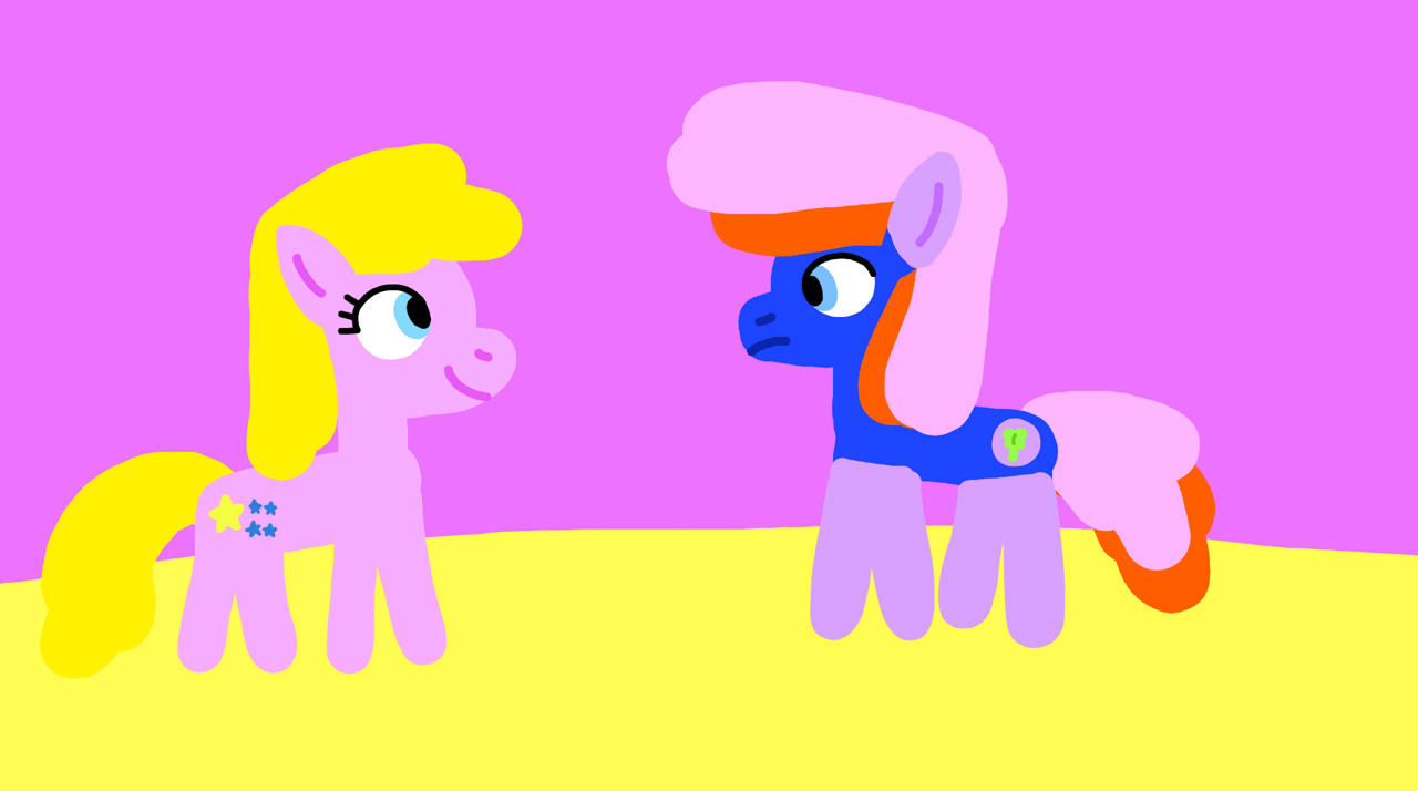 #3394706 - safe, artist:skylark64, clover (g1), lancer, starlight (g1 ...