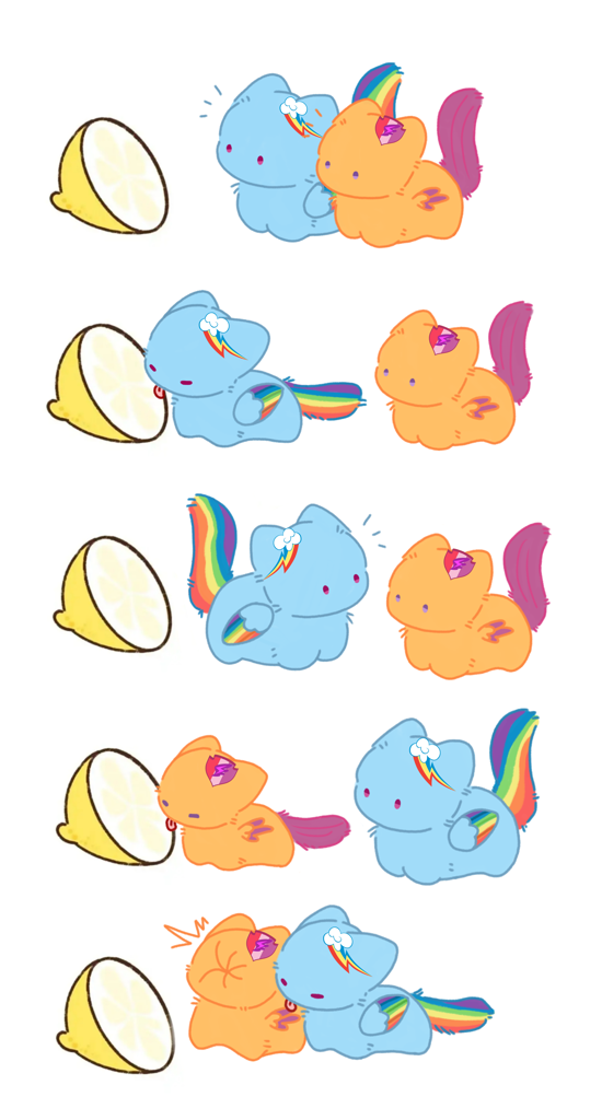 #3405560 - safe, artist:hahaneimacai, rainbow dash, scootaloo, g4 ...