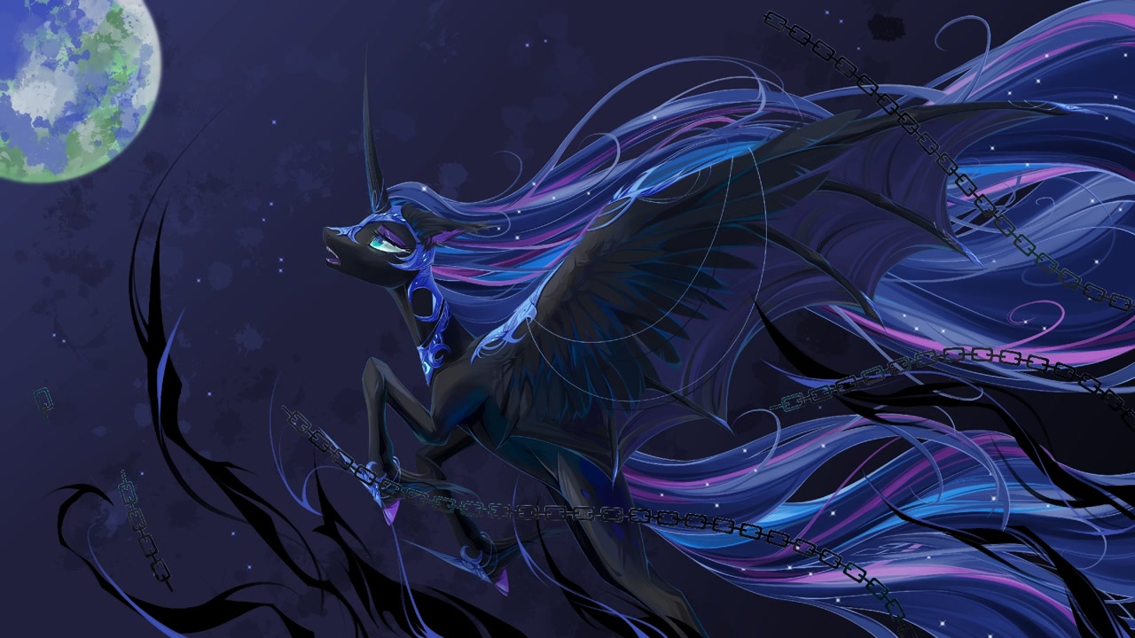 #3405984 - safe, artist:atardanto, nightmare moon, alicorn, pony, g4 ...