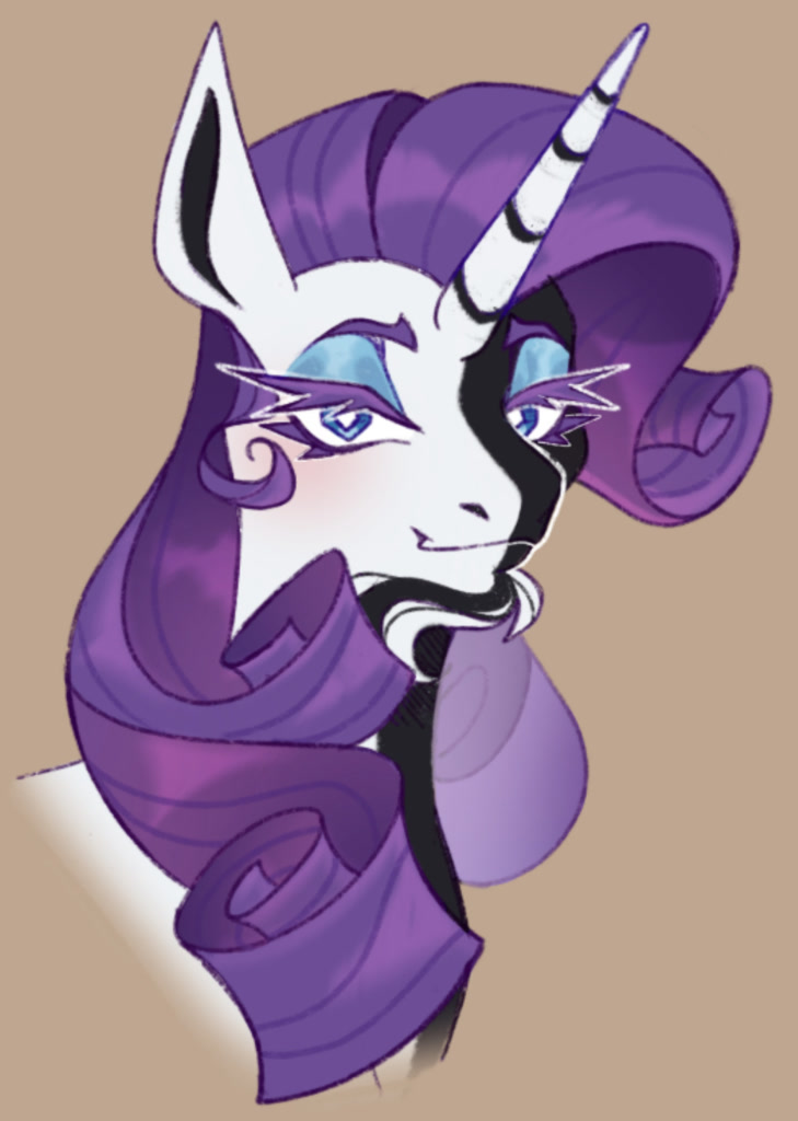 #3406237 - safe, artist:cerulean-crow, rarity, pony, unicorn, g4 ...