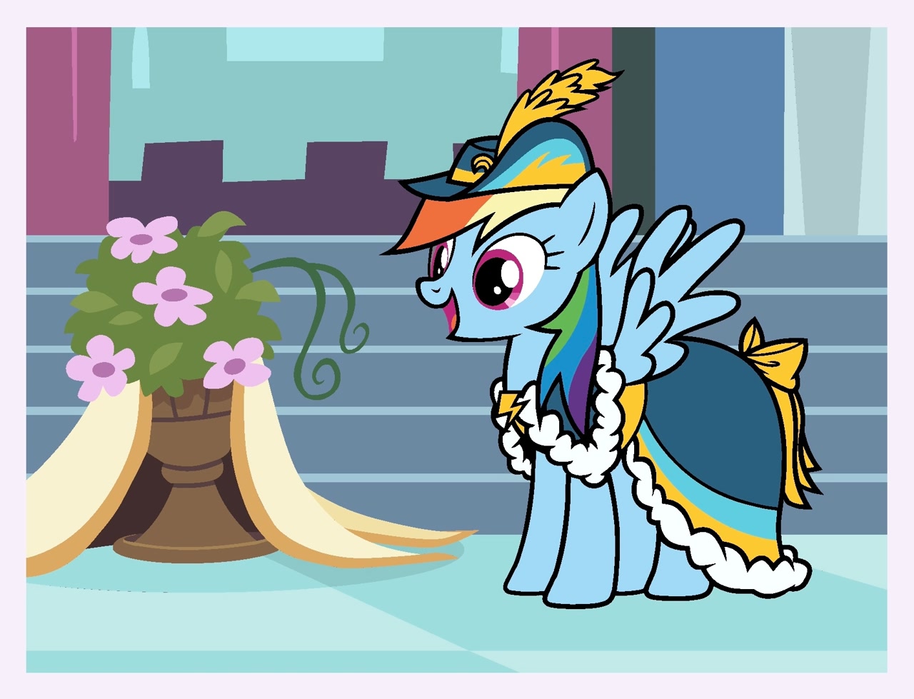 #3406869 - safe, artist:mariana10990, budge studios, rainbow dash, g4 ...