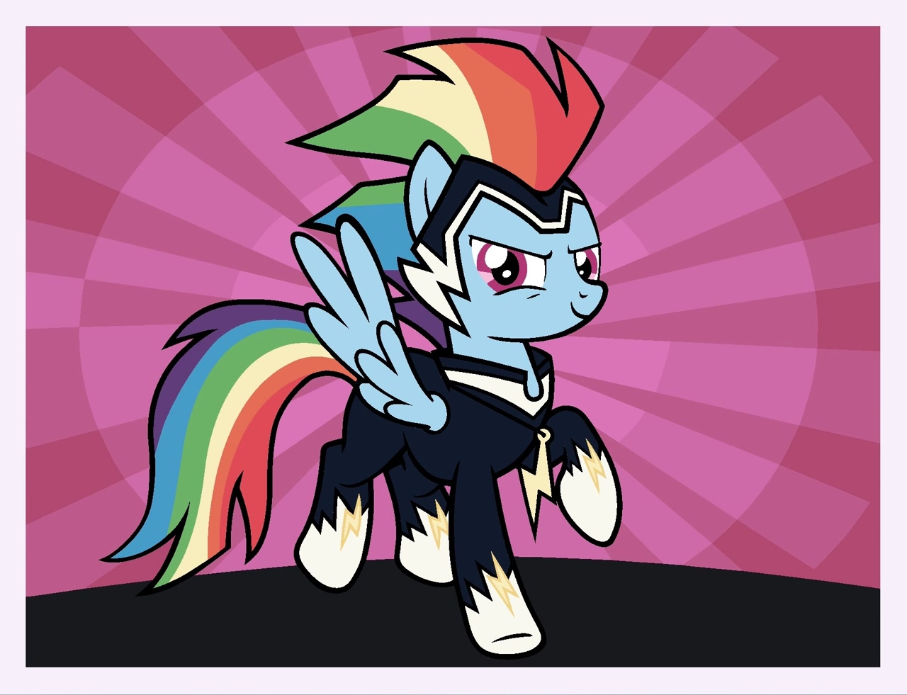 #3406871 - safe, artist:mariana10990, budge studios, rainbow dash, zapp ...