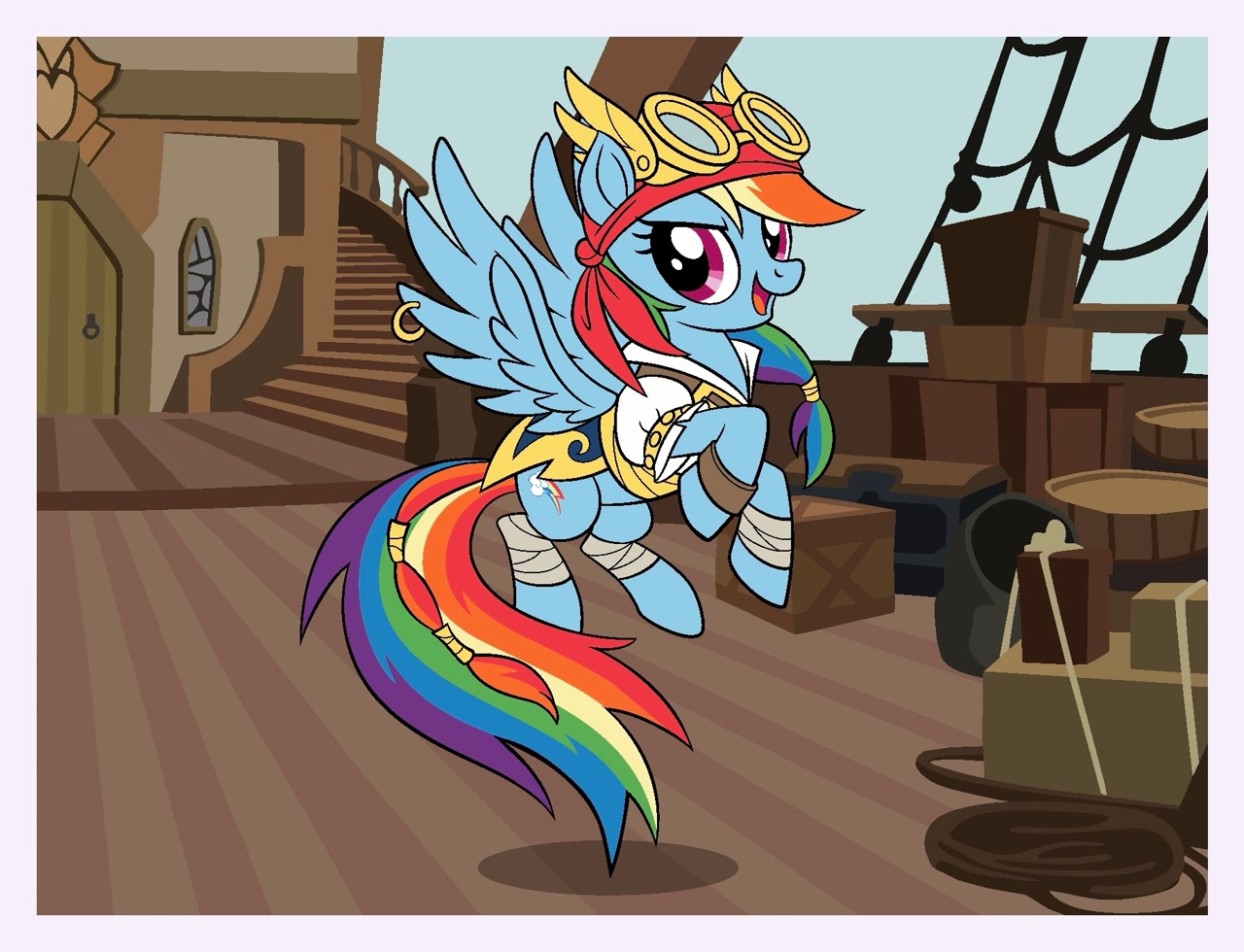 #3406873 - safe, artist:mariana10990, budge studios, rainbow dash ...