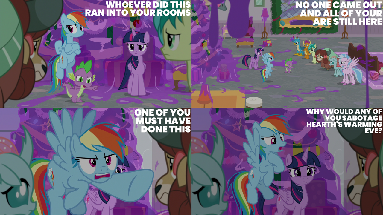 #3411494 - safe, edit, edited screencap, editor:quoterific, screencap, gallus, ocellus, rainbow ...